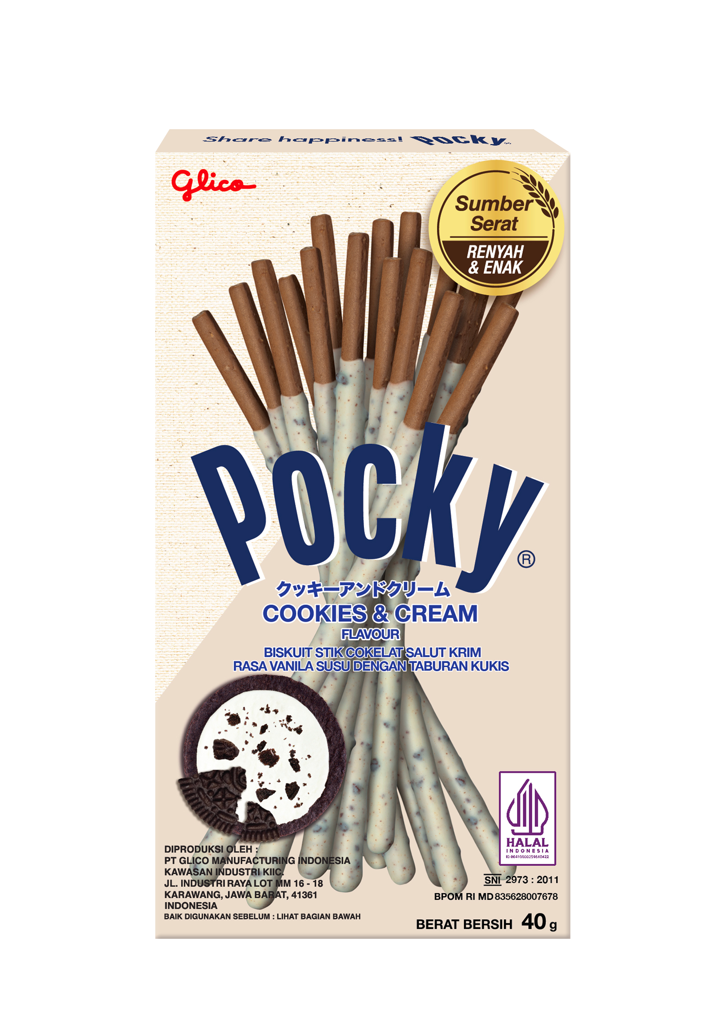 Pocky Cookies & Cream | PT Glico Indonesia