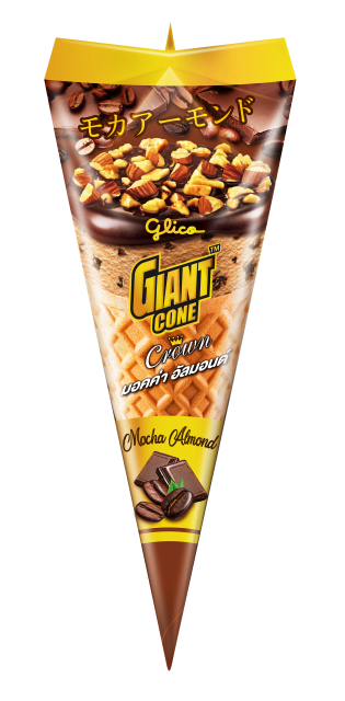 Giant Cone Crown Mocha Almond | Thai Glico Co., Ltd.