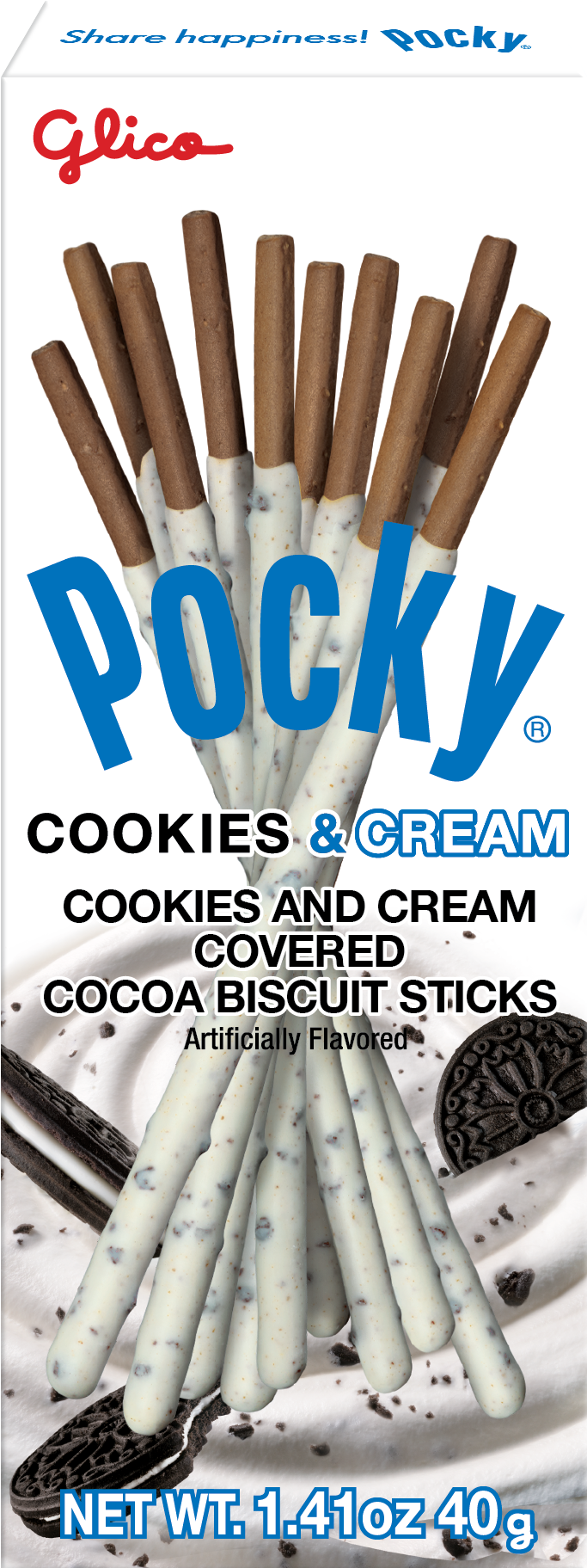 Pocky Cookies & Cream 1.41oz | Ezaki Glico USA Corporation