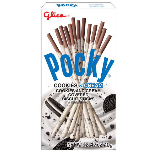 Pocky Cookies & Cream 2.47oz | Ezaki Glico USA Corporation