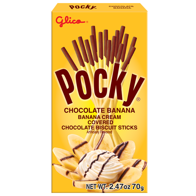 Pocky Chocolate Banana 2.47oz | Ezaki Glico USA Corporation