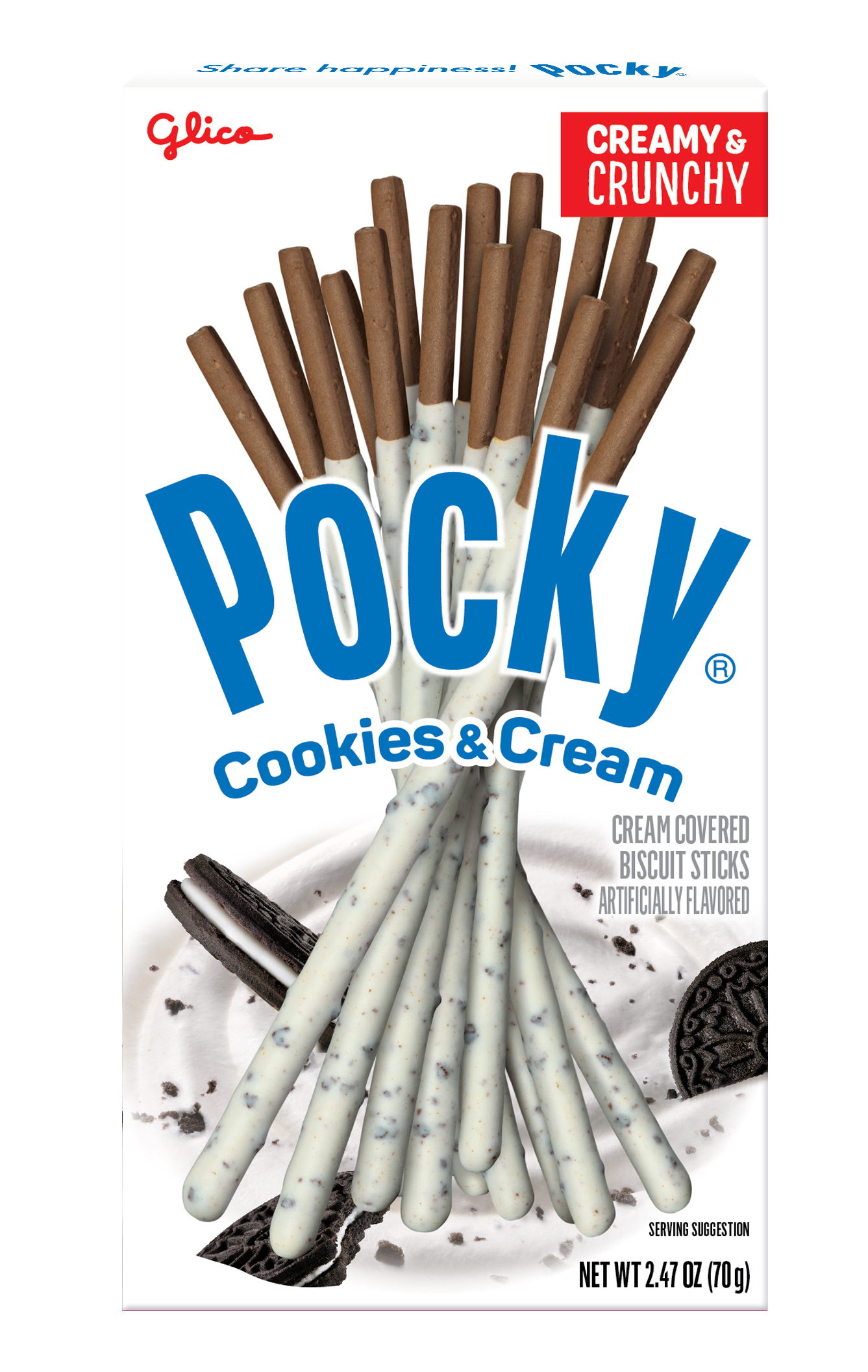 Pocky Cookies & Cream 2.47oz | Ezaki Glico USA Corporation